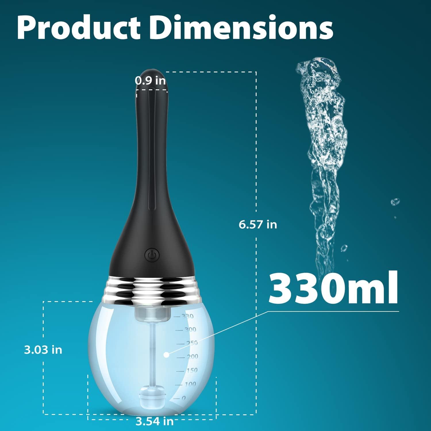 12 Oz Anti-Backflow Electric Enema Bulb | Automatic Enema Douche for ... 12 Oz Anti-Backflow Electric Enema Bulb | Automatic Enema Douche for ...