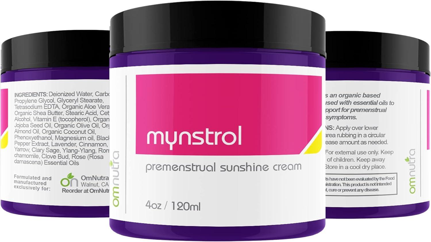 OmNutra Mynstrol Period Cramp Relief Cream - Topical Magnesium for ...