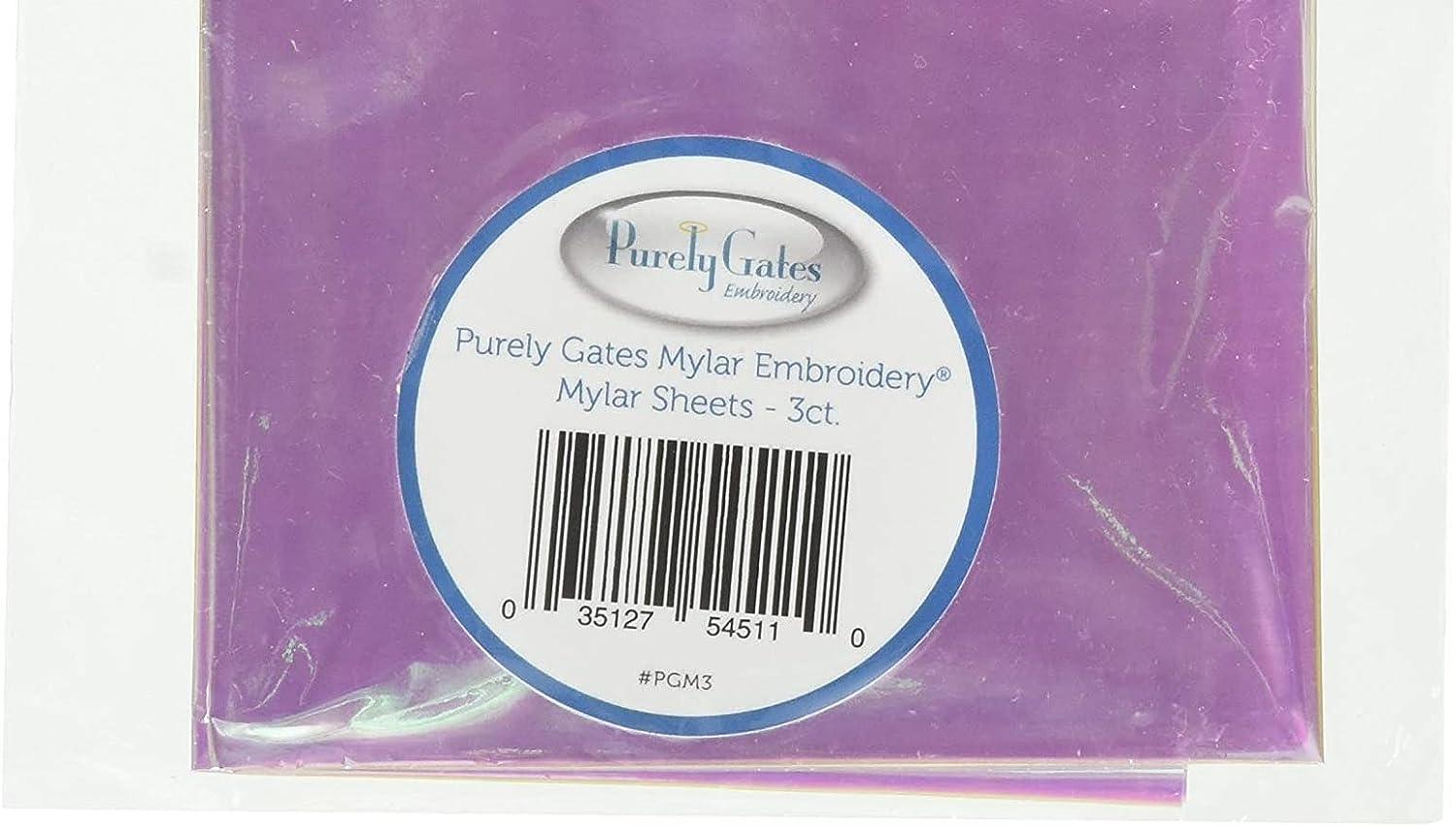 Purely Gates Mylar 18x30 Embroidery Sheet - Pack of 1 | High-Quality ...