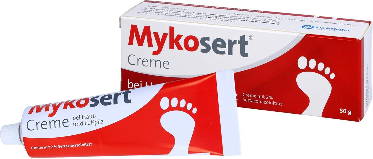 Mykosert 50g Cream for Skin & Foot Fungus - Effective Antifungal ...