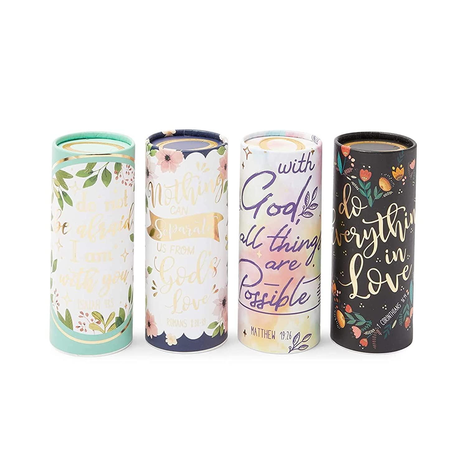 Cylinder Tissue Boxes - 400 Wipes - Religious Quotes (8 Pack) | Buy Now ...