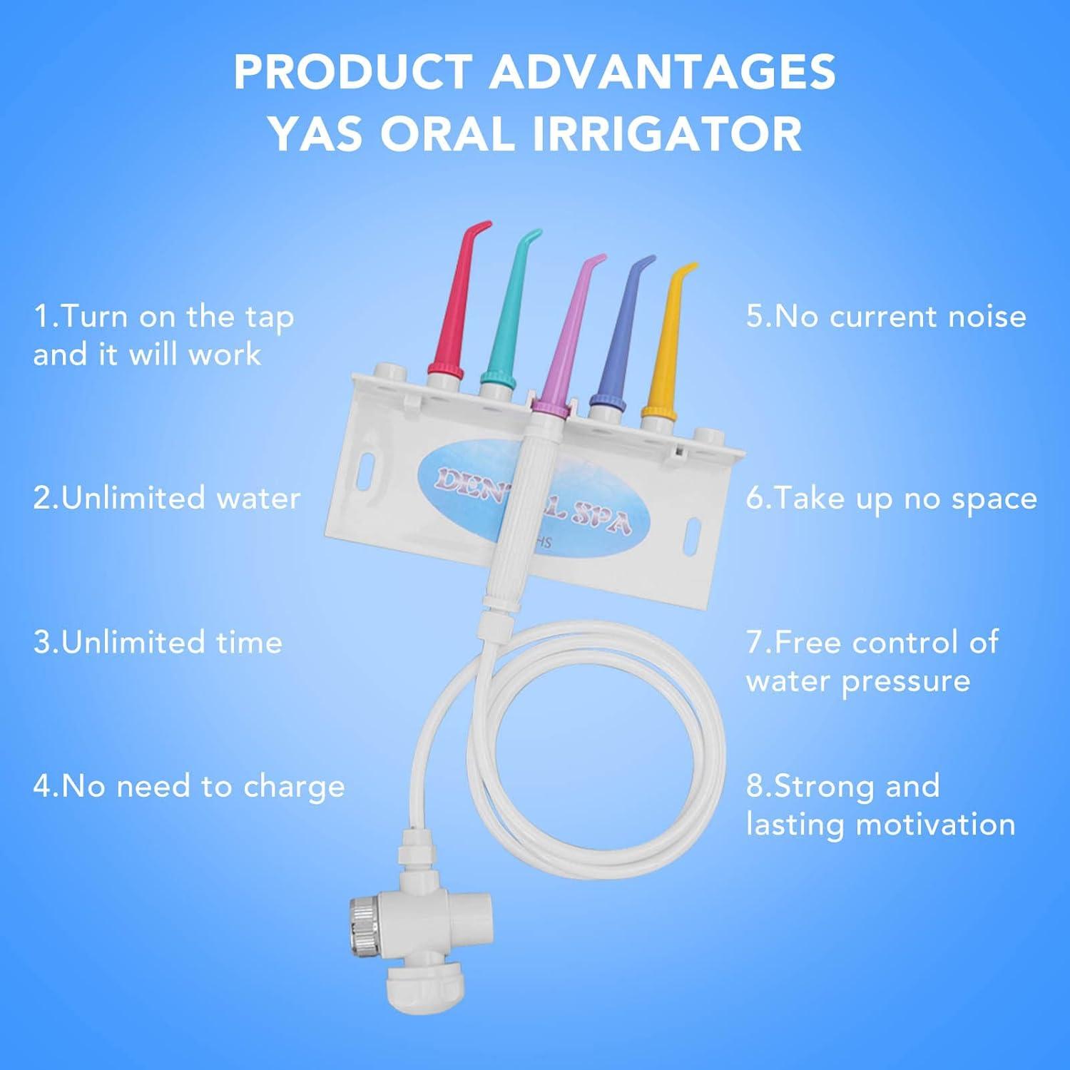 Non-Electrical Oral Shower Faucet - 5 Colors | Safe Tooth Care Jet Tips ...