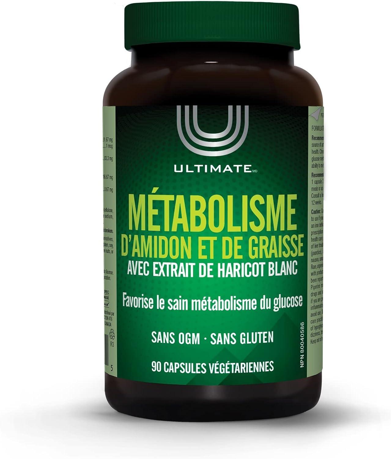 Ultimate Starch and Fat Metabolizer 90 vegetarian capsules White Kidney ...