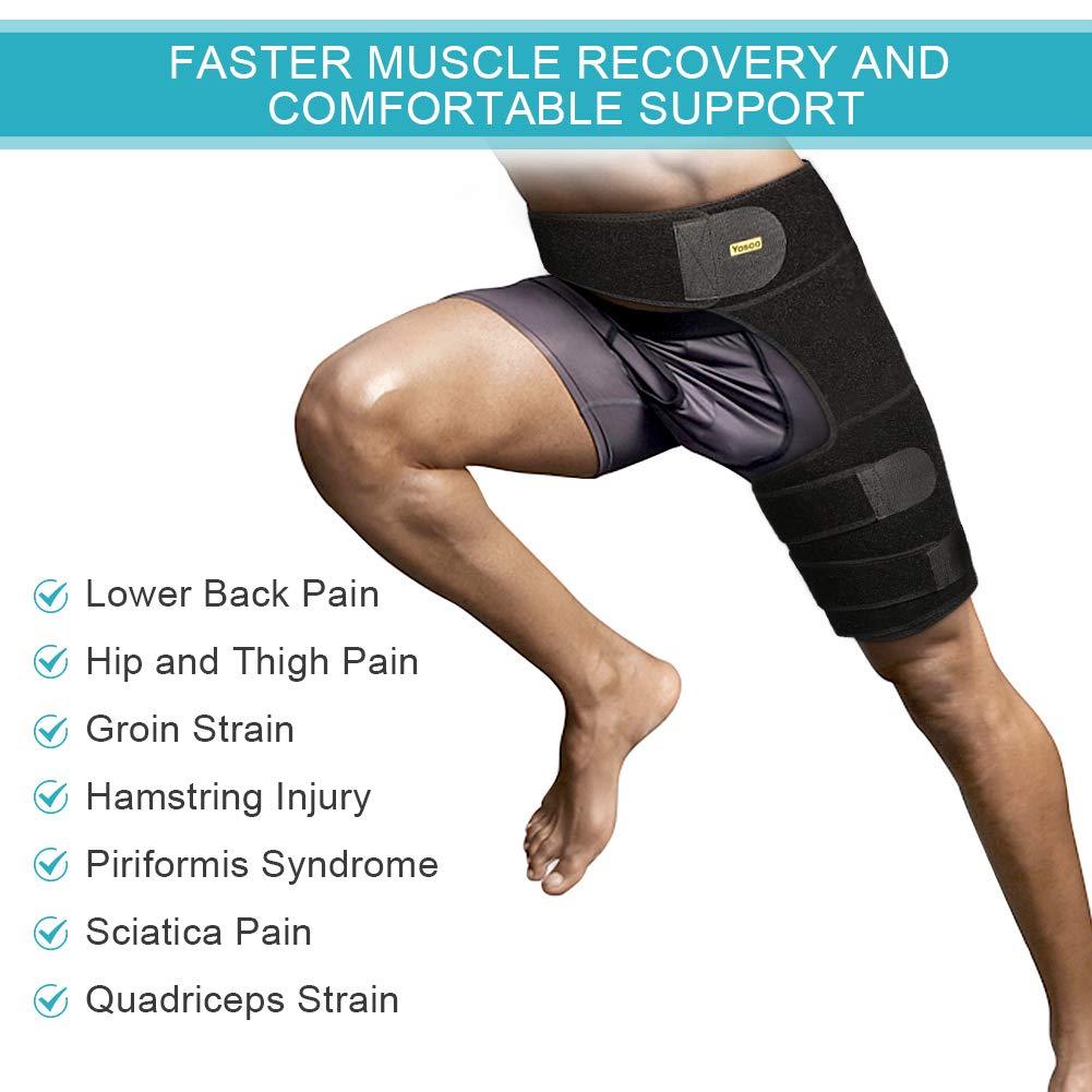 Adjustable Compression Groin Support Bandage for Pulled Muscles and ...