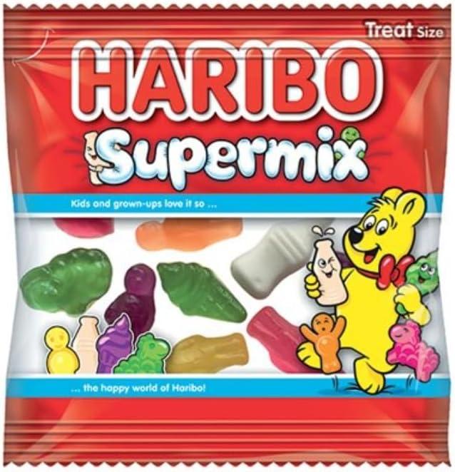 Haribo Mini Bags Gift Box Set - 20 chewy treat size fruit gummies Bulk ...