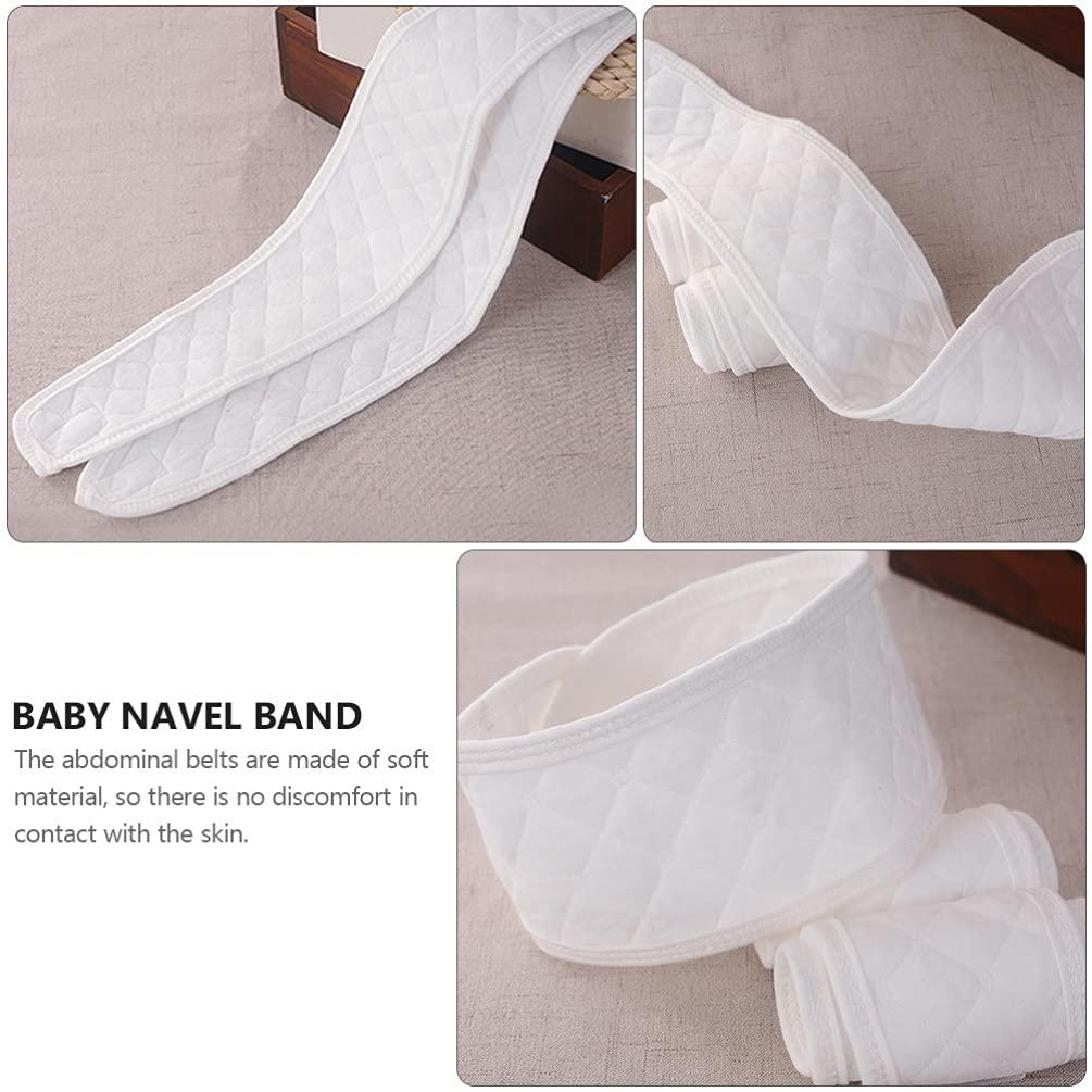 Healifty 6Pcs Pure Baby Belly Bands - Infant Belly Button Band for ...