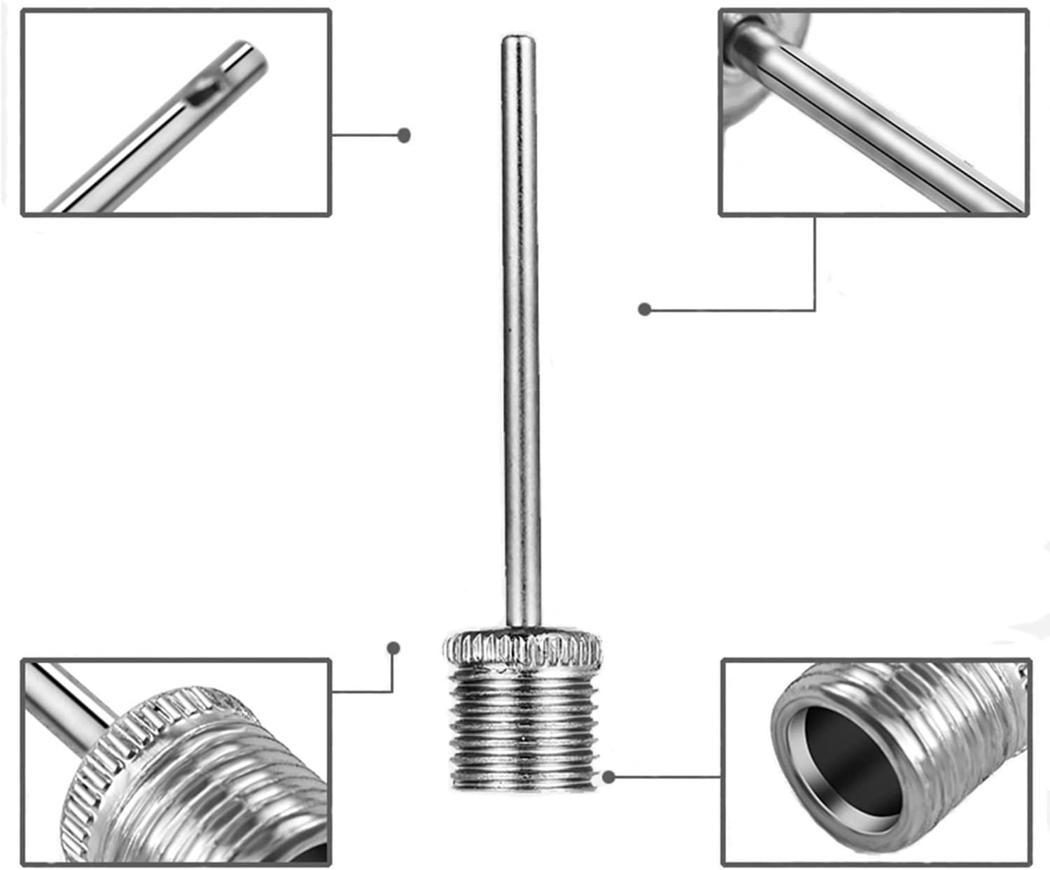 TONUNI Air Pump Needle Set - 15 Pack Dual-Port Inflation Needles for ...