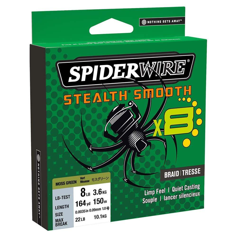 Tresse Spiderwire Stealth Smooth 8 Brins 300M - Moss Green - 0.11mm - 10.3kg - Premium Fishing ...
