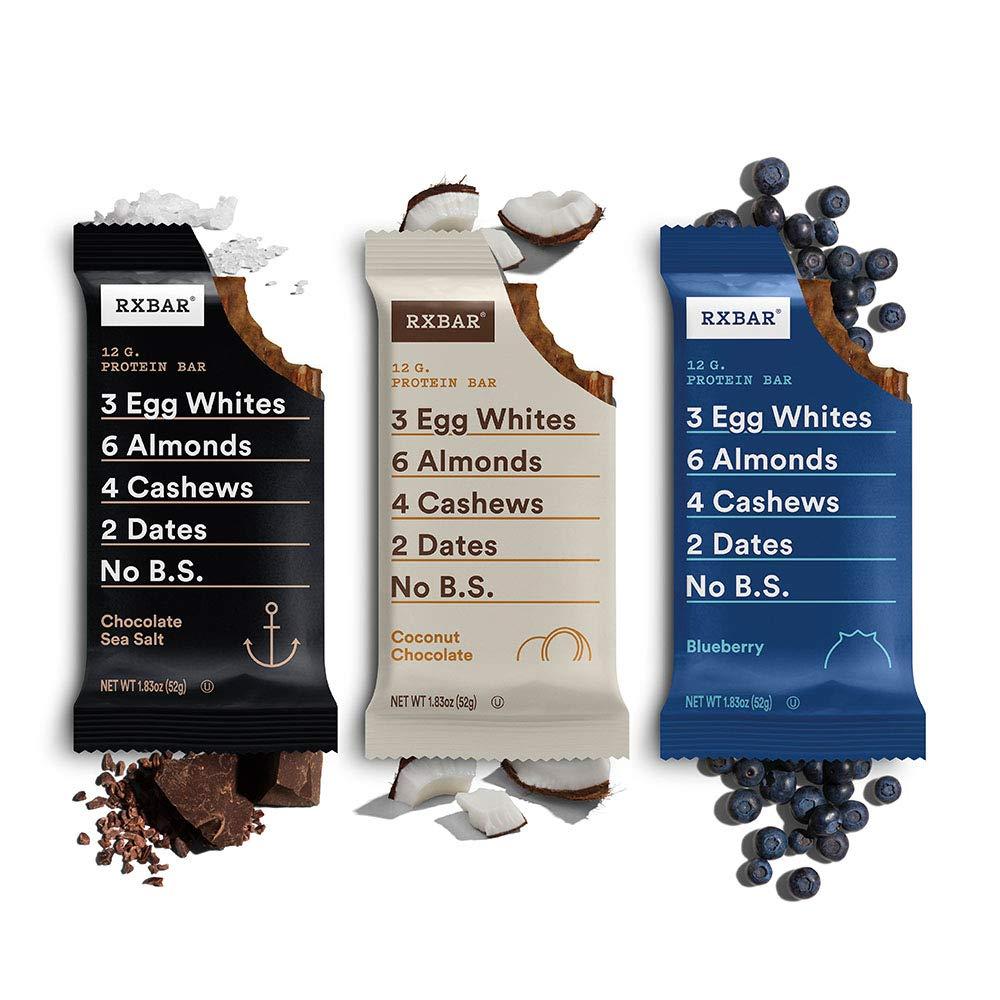 RXBAR Variety Pack - Chocolate Sea Salt, Coconut Chocolate, Blueberry ...