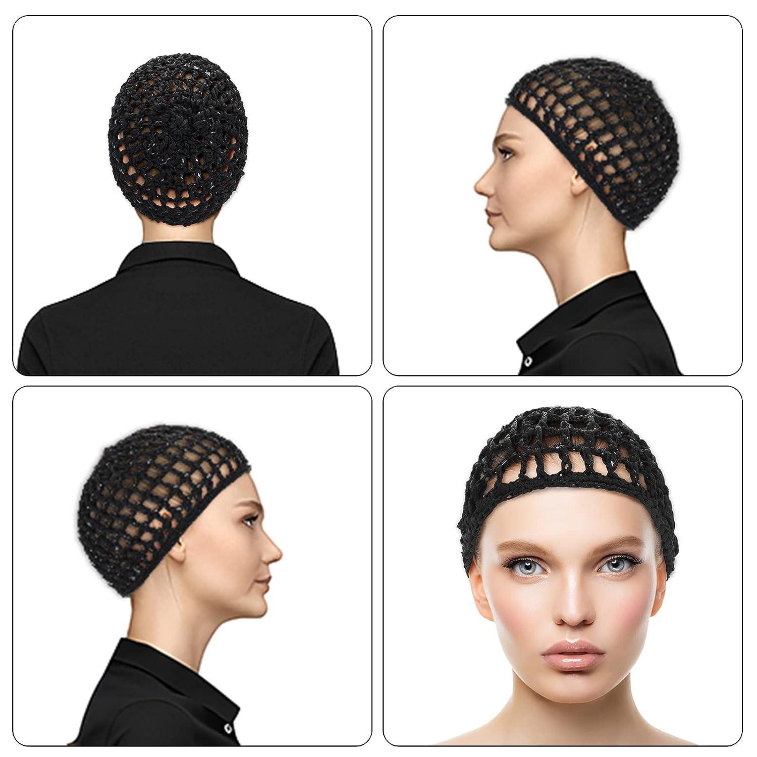 WLLHYF 2 PCS Hair Nets Cap Sleeping Hairnet Snoods Wrap Bonnets Long ...