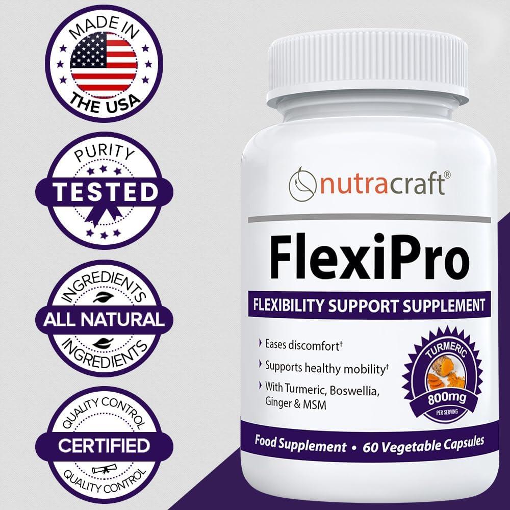 FlexiPro Natural Pain Supplement | 11-in-1 Stiffness Mobility ...