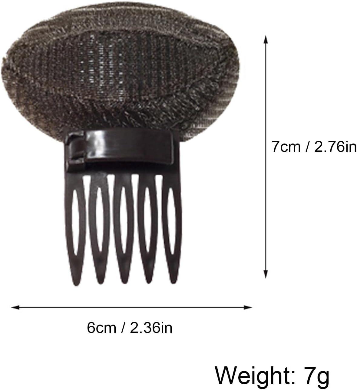4 Pieces Puff Hair Head Cushion Invisible Hair Clip Hair Bun Bump Up ...