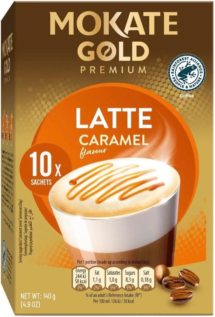 Mokate Gold Premium Latte Caramel Flavour in Powder *12x10x sachets* | Buy Now with Express ...
