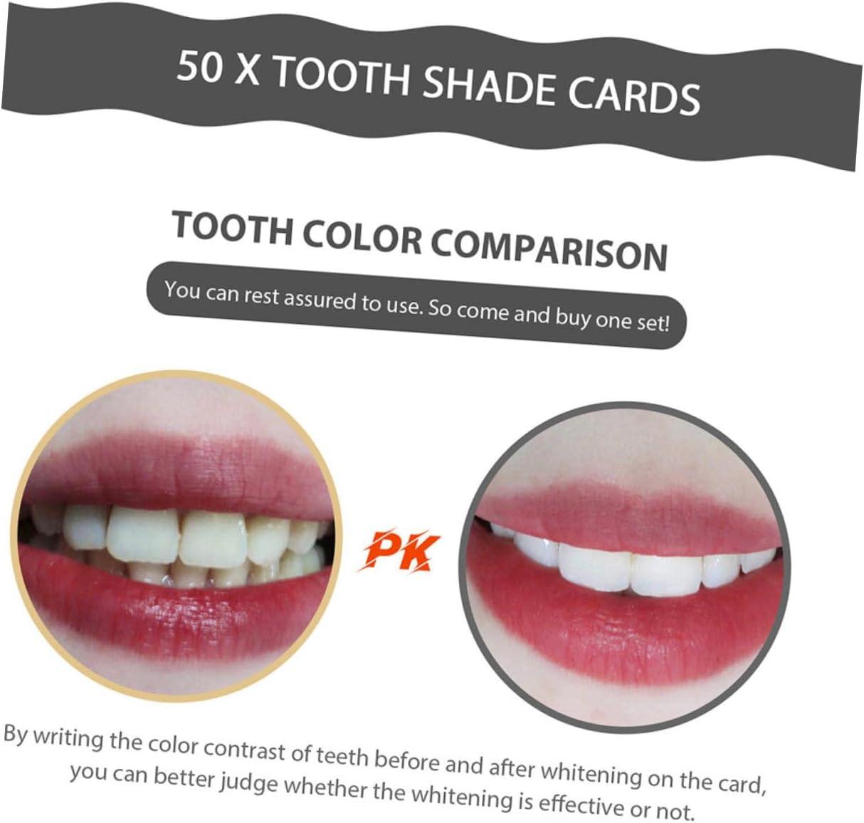 Buy TOVINANNA 90 STK Tooth Color Guide Card - Accurate Teeth Shade ...
