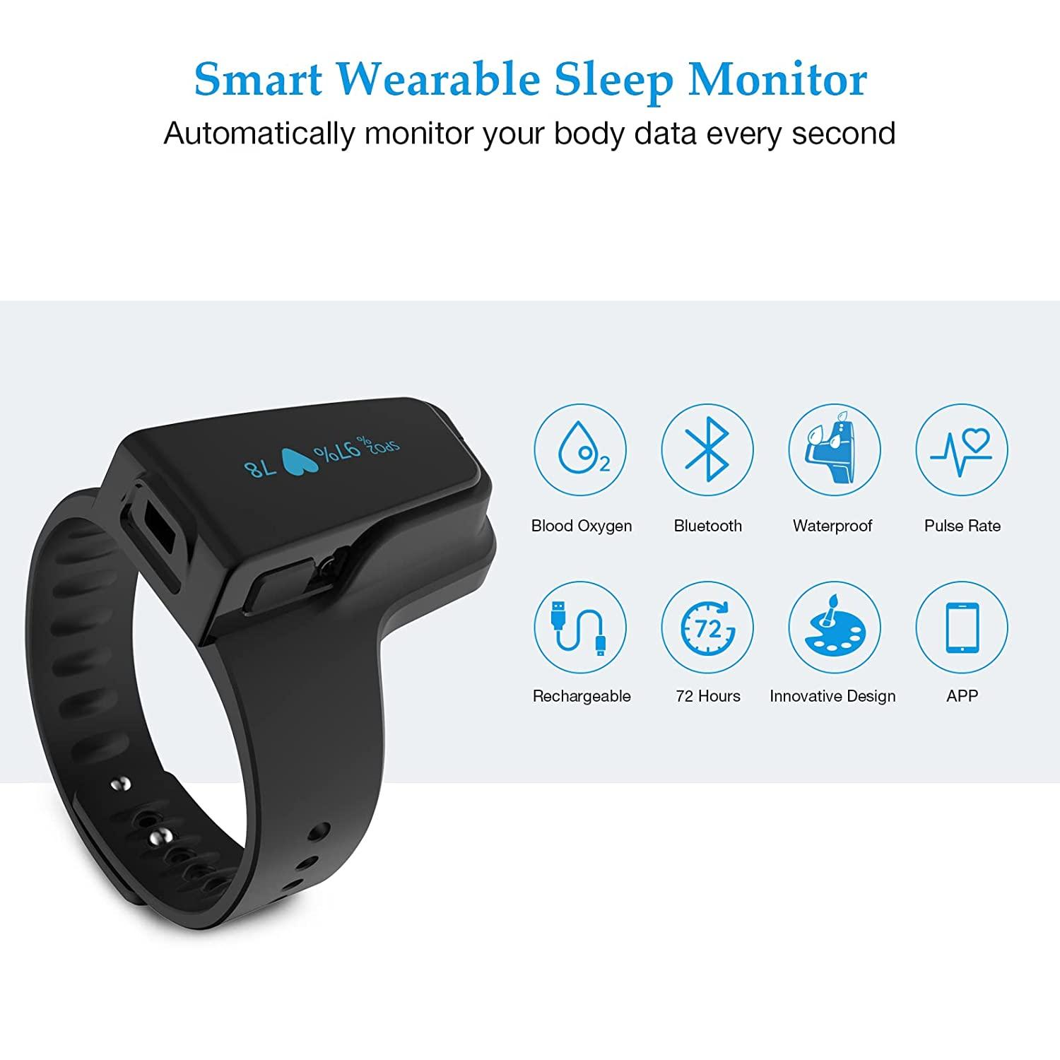 Bluetooth Oxiband O2 Pulse Oximeter | Smart O2 Sensor for O2 Saturation ...