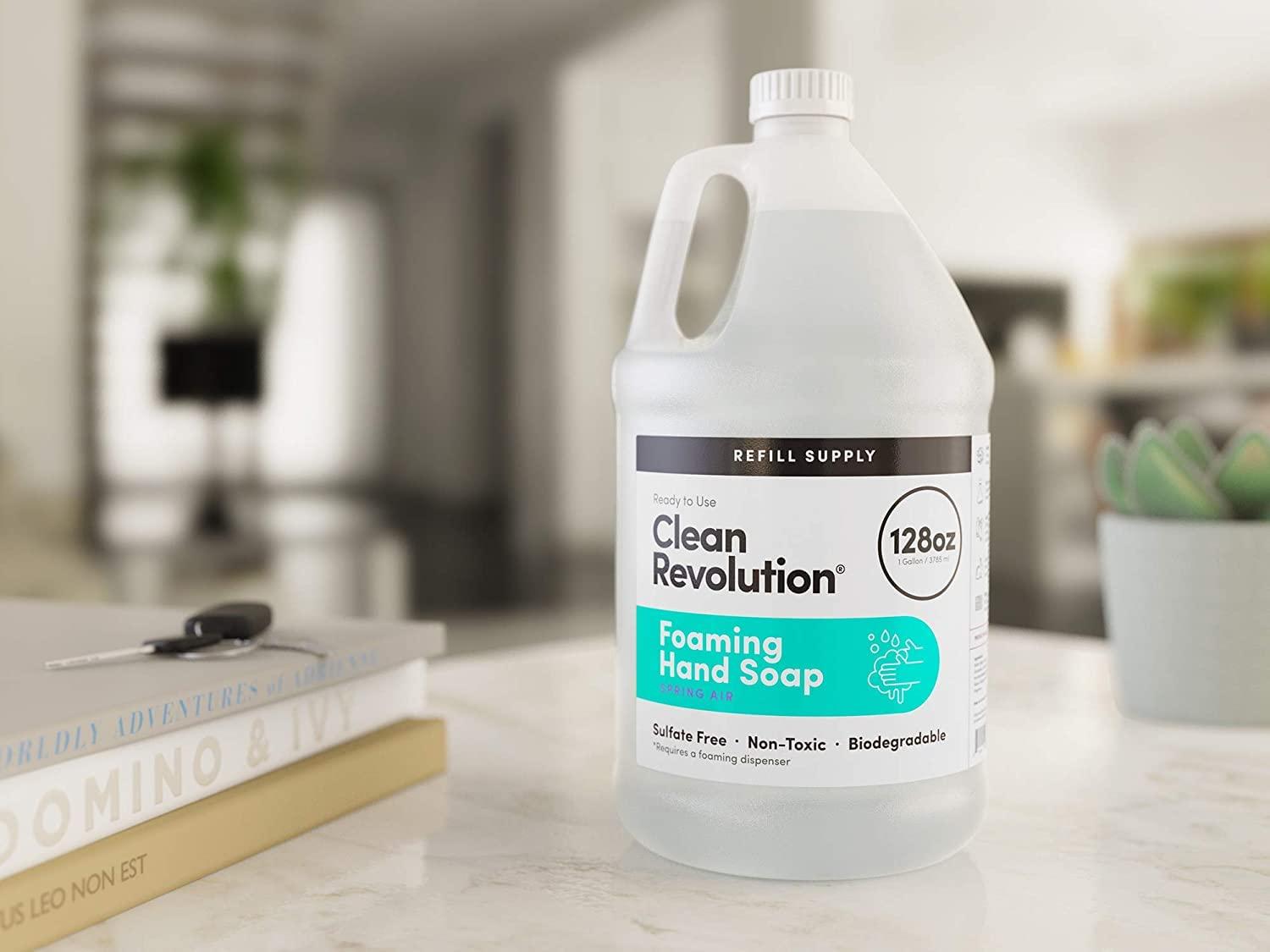 Clean Revolution Foaming Hand Soap Refill 128 Fl. Oz - Spring Air ...