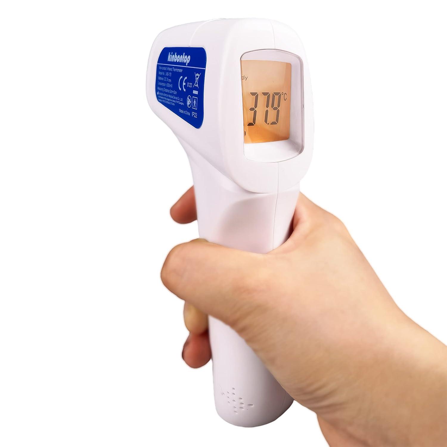 Kinbontop No-Touch Infrared Thermometer - High Temperature Alarm ...