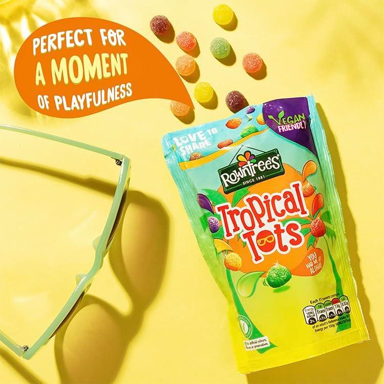 Rowntree's Tropical Tots Vegan Sweets 140g | Sharing Bag | Buy Online ...