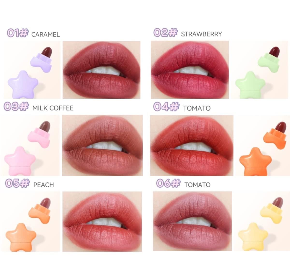 Garcoa Laboratories Mini Star Lipstick Set - 6Pcs Cute Long Lasting ...