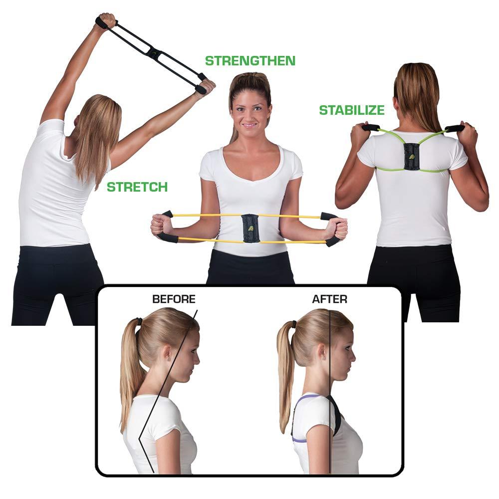 Posture Medic Dynamic Posture Brace for Neck, Upper & Lower Back - Long ...