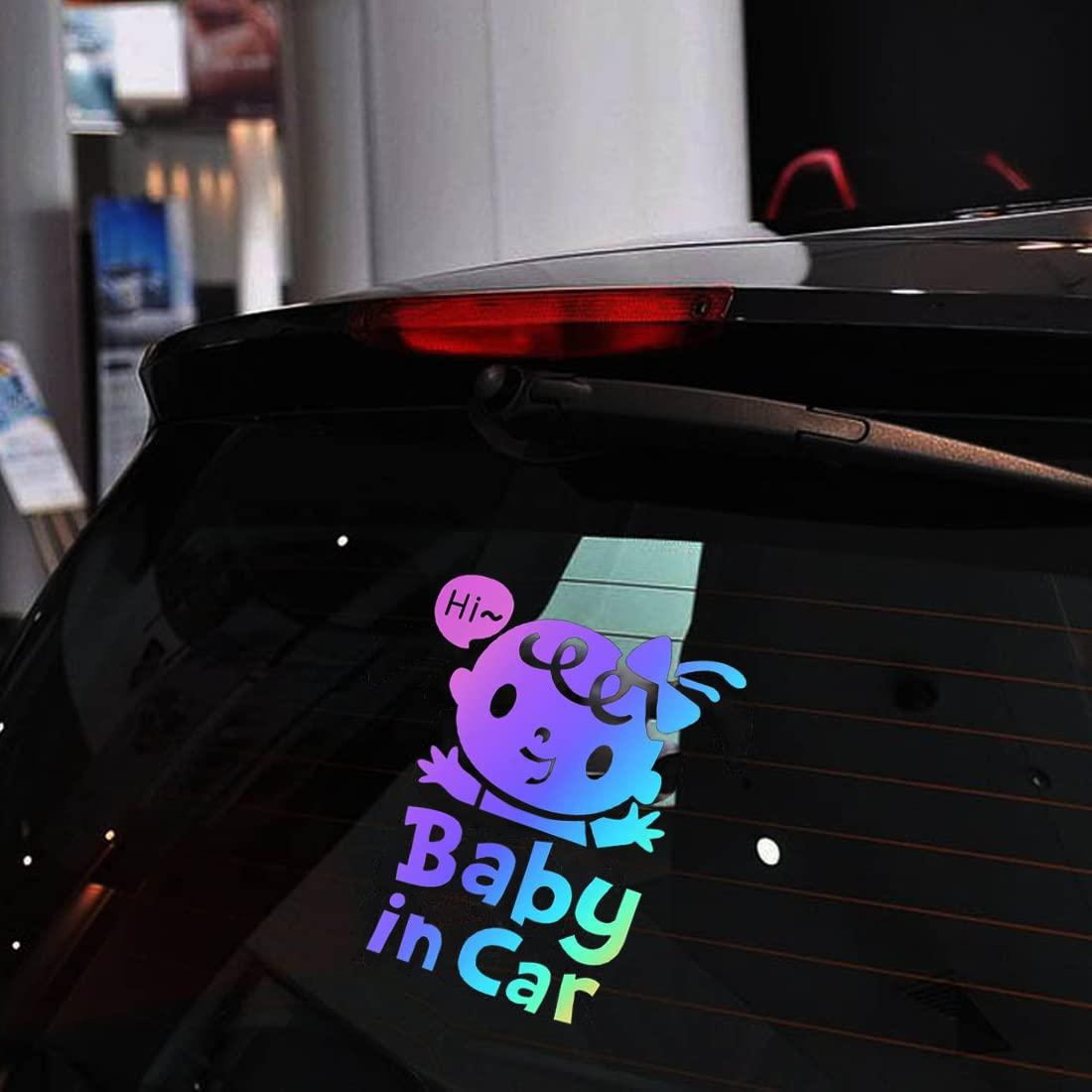 3-Piece Baby On Board Reflective Car Sticker - UV & Weatherproof ...