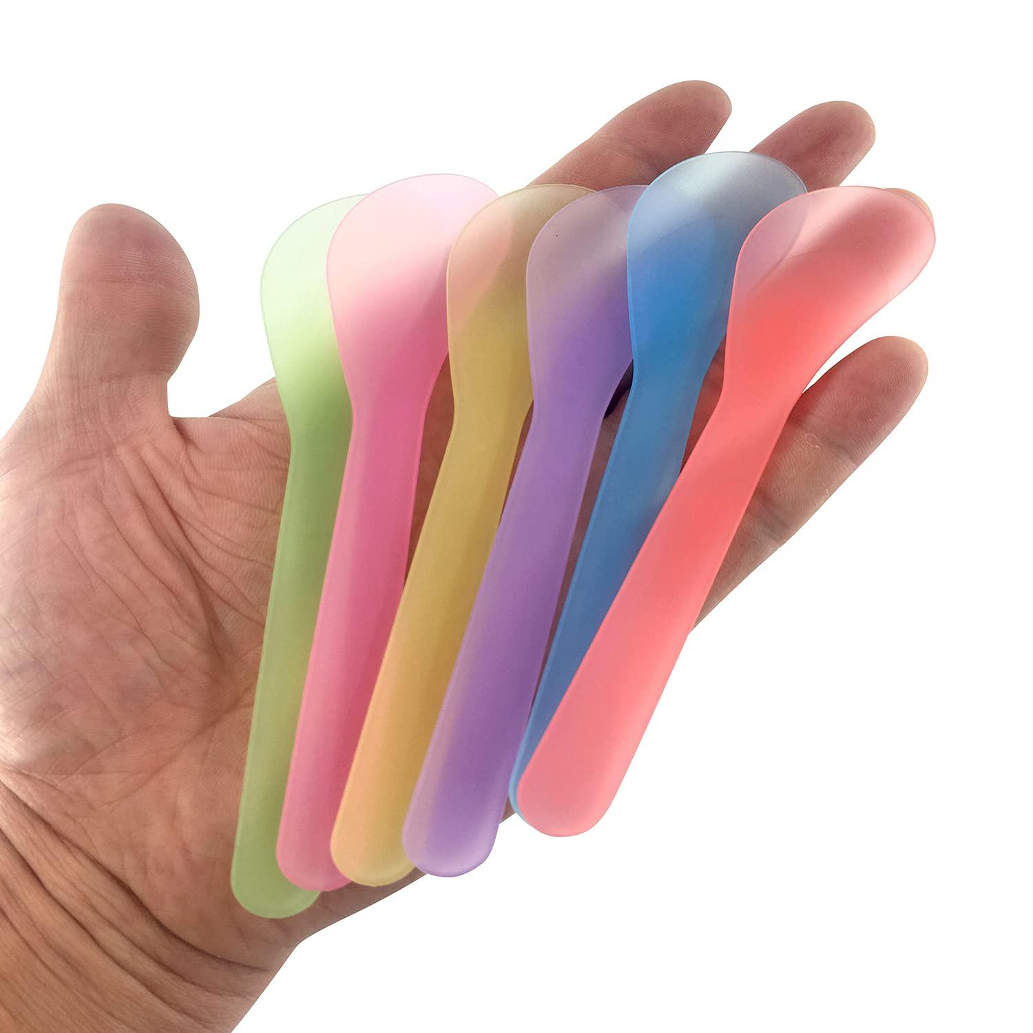 5 Inch Disposable Plastic Cosmetic Spatulas - 80 Pcs - Makeup Mixing ...