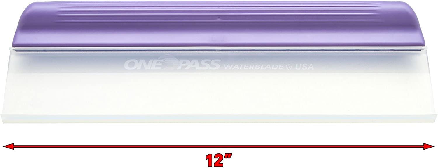 One Pass 12 Classic Waterblade Silicone T-Bar Squeegee - Purple | Buy ...