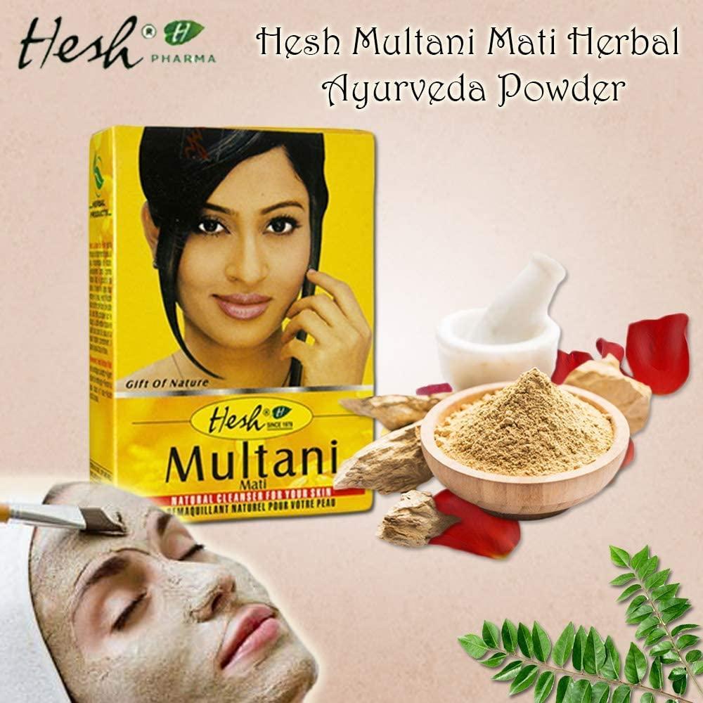 Hesh Pharma 100% Natural Multani Mitti Powder - 100gm | Herbal Skincare ...