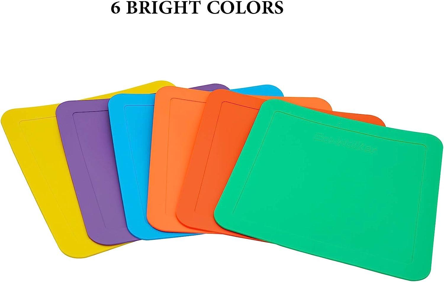 Eco Walker 12 Flat Square Spot Marker Multi-Color Playmat | Set of 12 ...