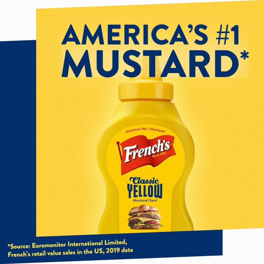 French's Classic Yellow Mustard 397g - Pack of 1 | Original Mustard for ...