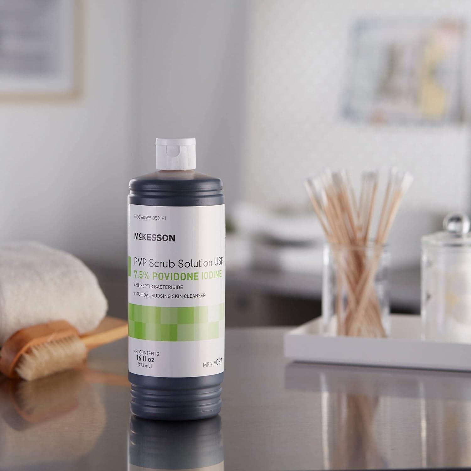 McKesson PVP Scrub Solution USP 7.5% Povidone-Iodine 16 oz - 1 Count ...