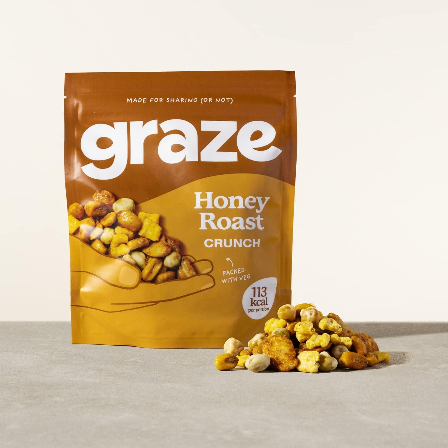 Graze Healthy Snacks - Honey Roast Crunch Mixed Sharing Snacks 100g