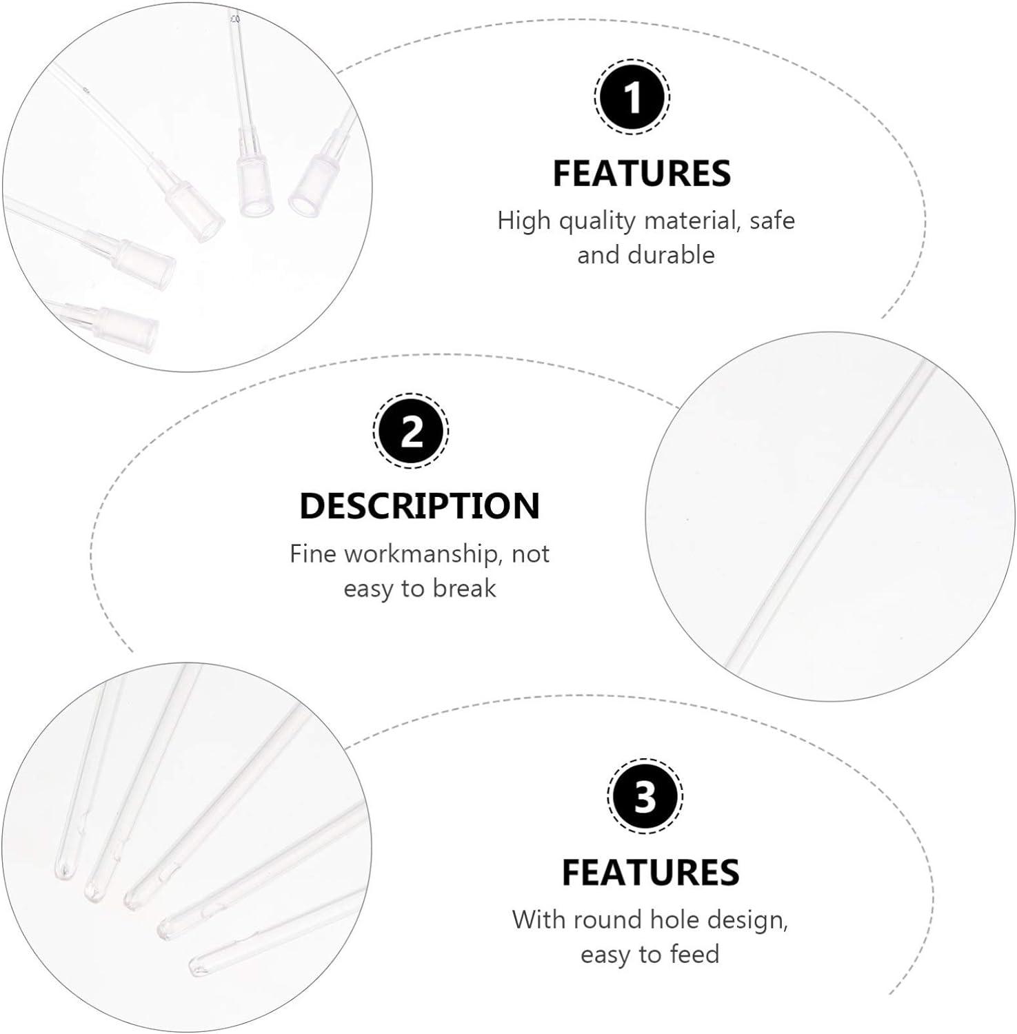 ULTECHNOVO Parrot Feeding Tube Set - 5 Pcs Bird Feeding Syringe Kit for Milk and Water Feeding ...