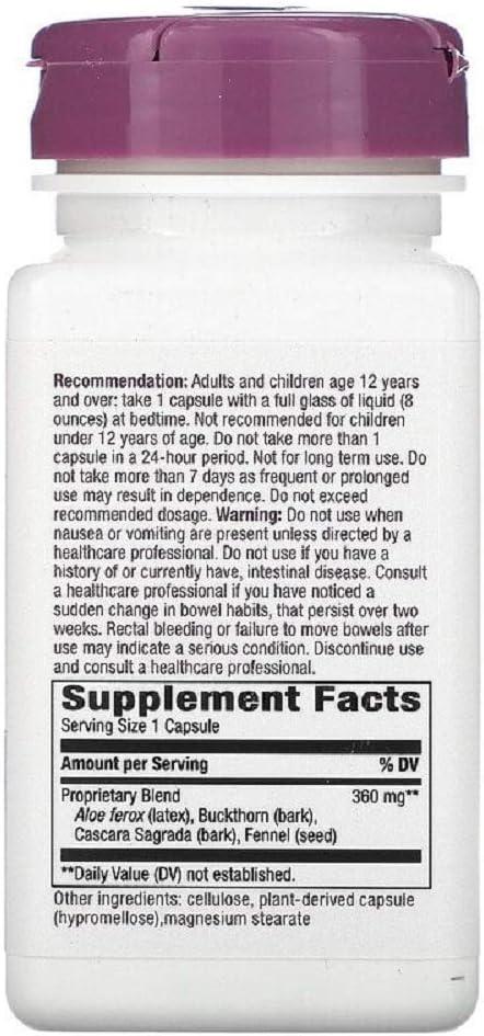 Nature's Way Aloe Max Lax 100 VCap - Natural Constipation Relief | Buy ...