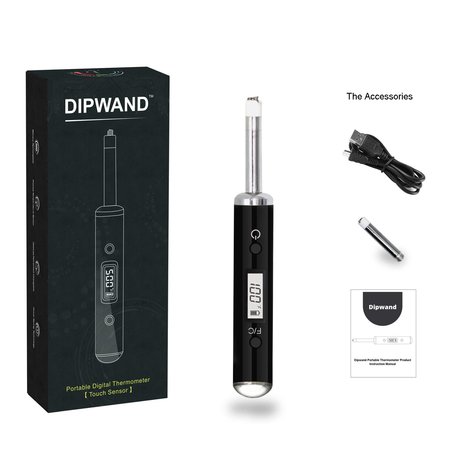 Dipwand Portable Digital Thermometer with Extra Probe Sensor | Travel ...