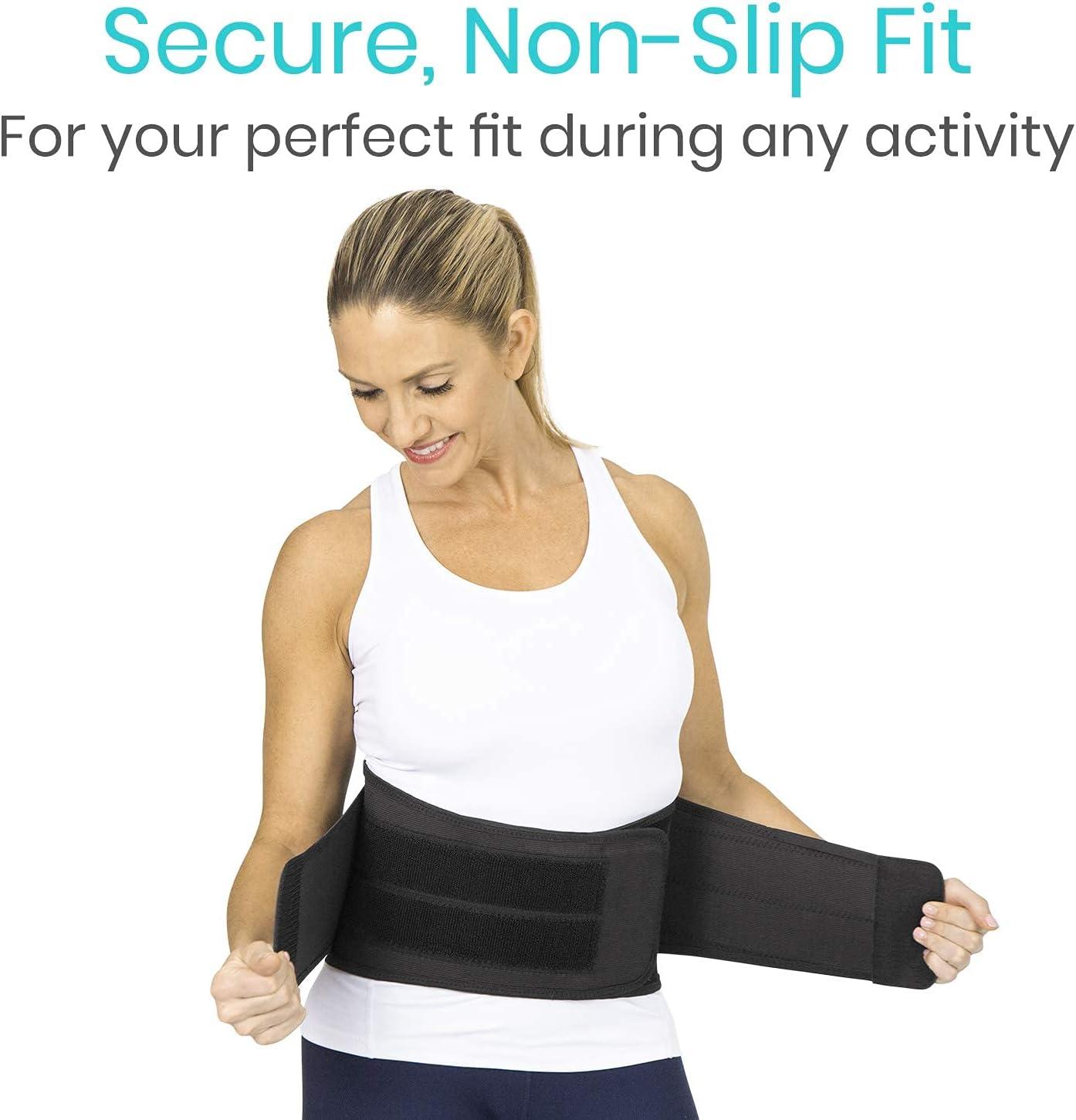 Vive Lower Back Support Brace - Adjustable Lumbar Belt for Heavy ...