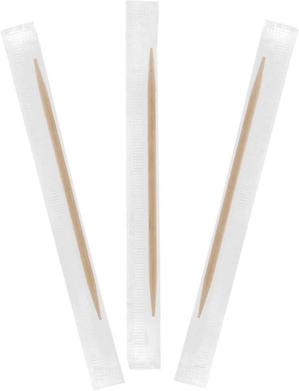 Mint Cello-Wrapped Wood Toothpicks | Natural Flavor | Pack of 100 | Buy ...