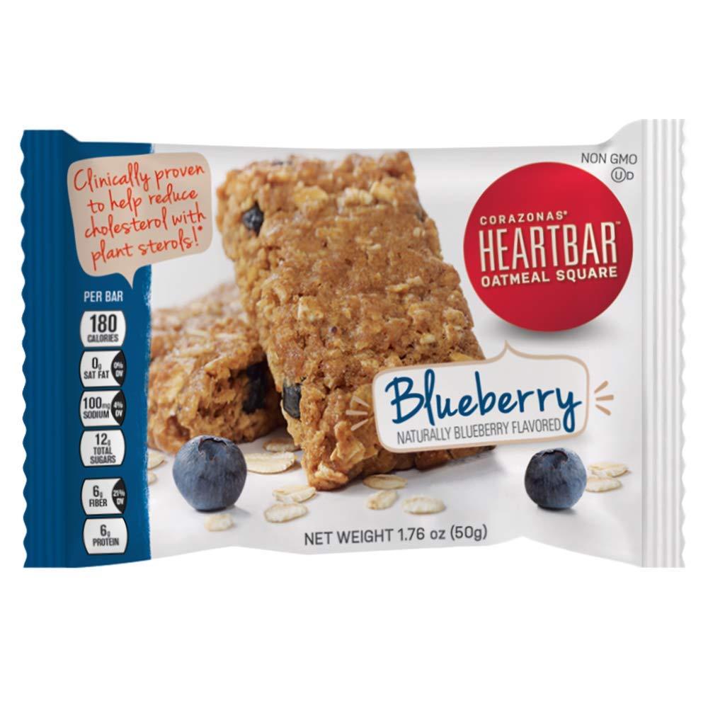 Corazonas Heartbar Blueberry Oatmeal Square 1.76 oz (Pack of 12 ...