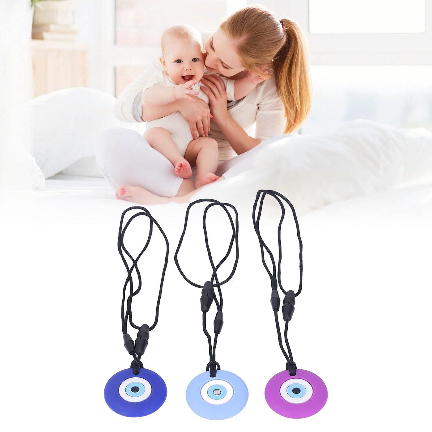 Silicone Baby Bite Ring - 3-Part Round Teething Toy | Soft & Portable ...