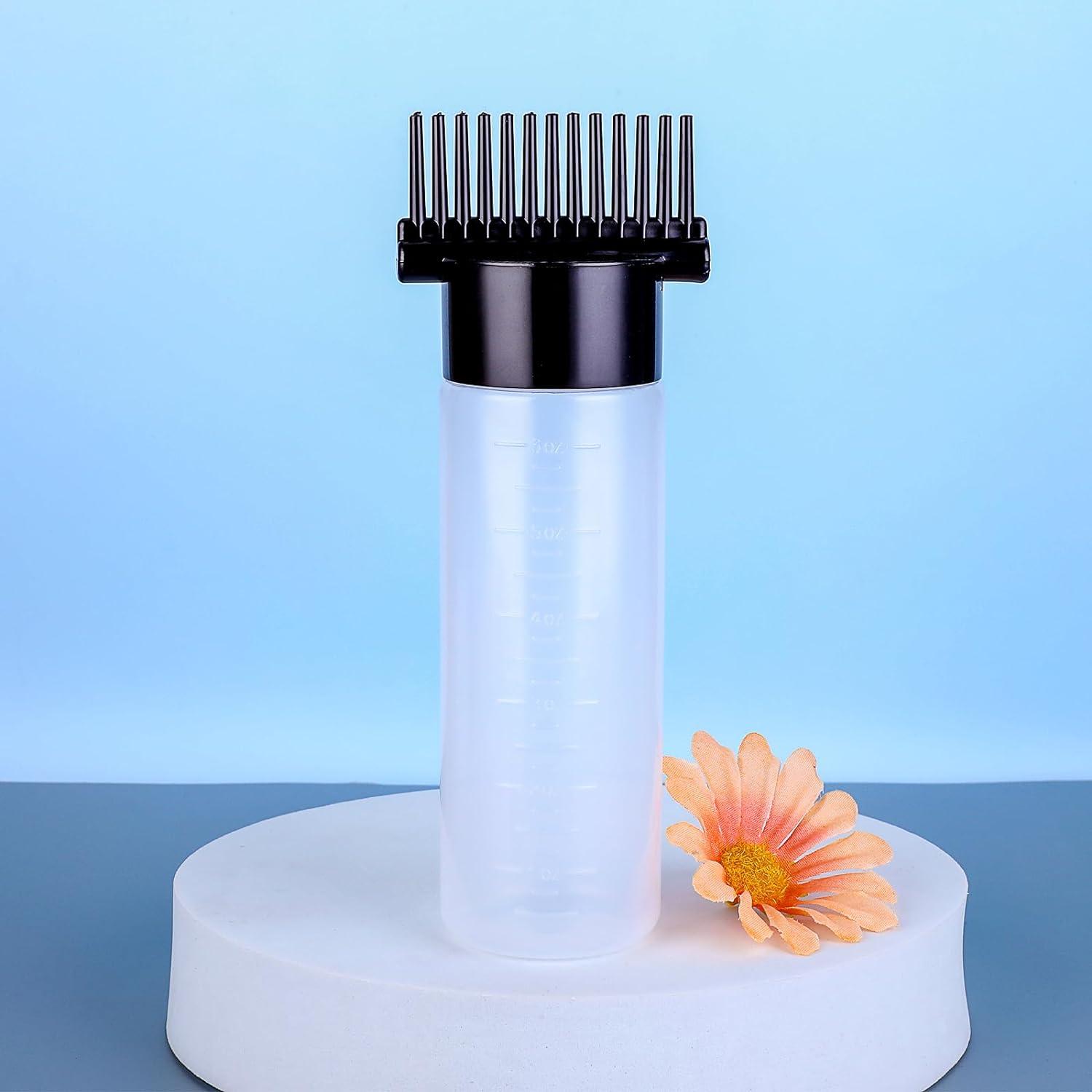 Root Comb Applicator Bottle 6oz - Hair Dye & Scalp Treatment Brush with ...