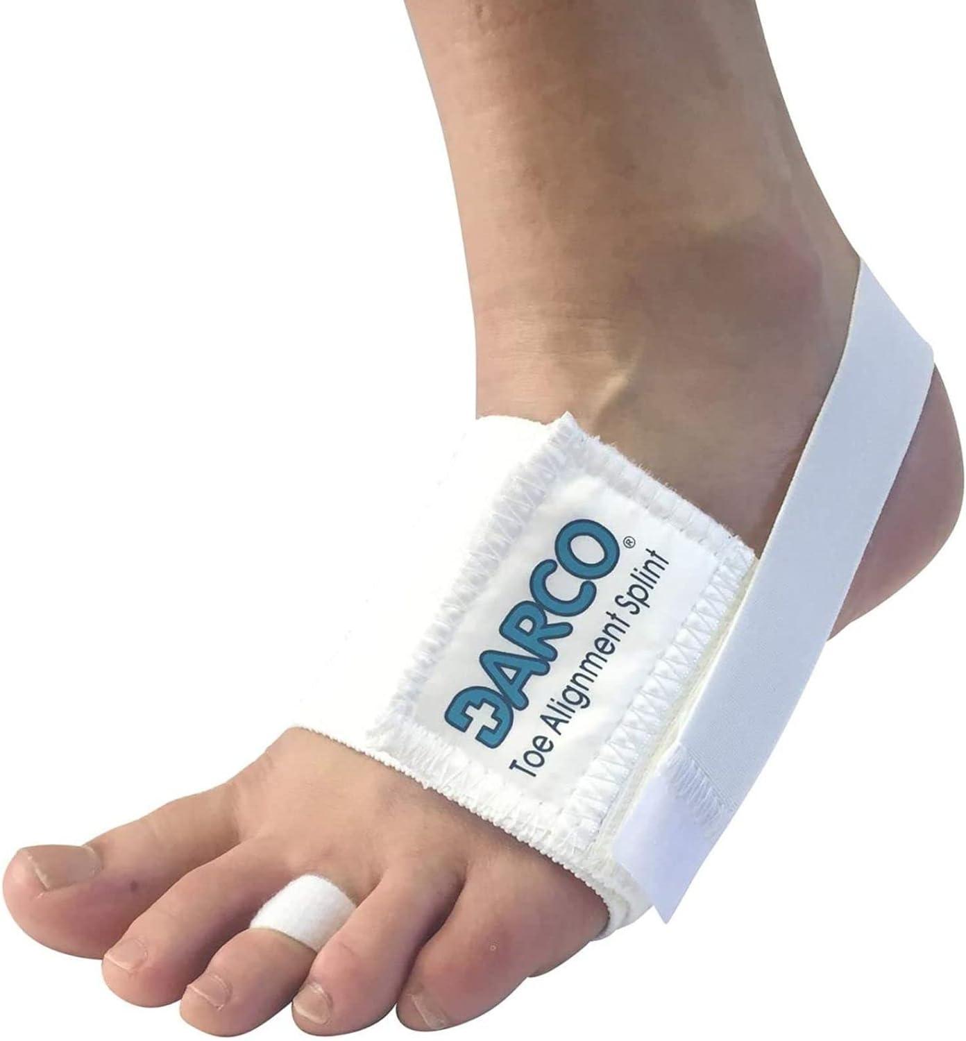 Darco Low Profile Toe Brace - One Size White | Comfort & Support for ...