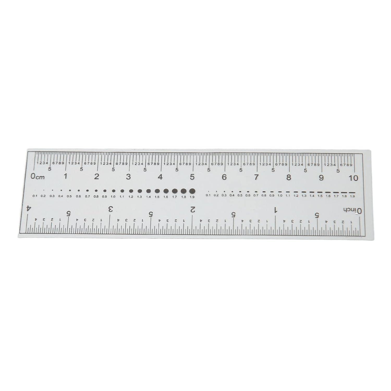 Nail Measuring Ruler Set | 10-Piece Ultra-Thin Transparent Tool for ...
