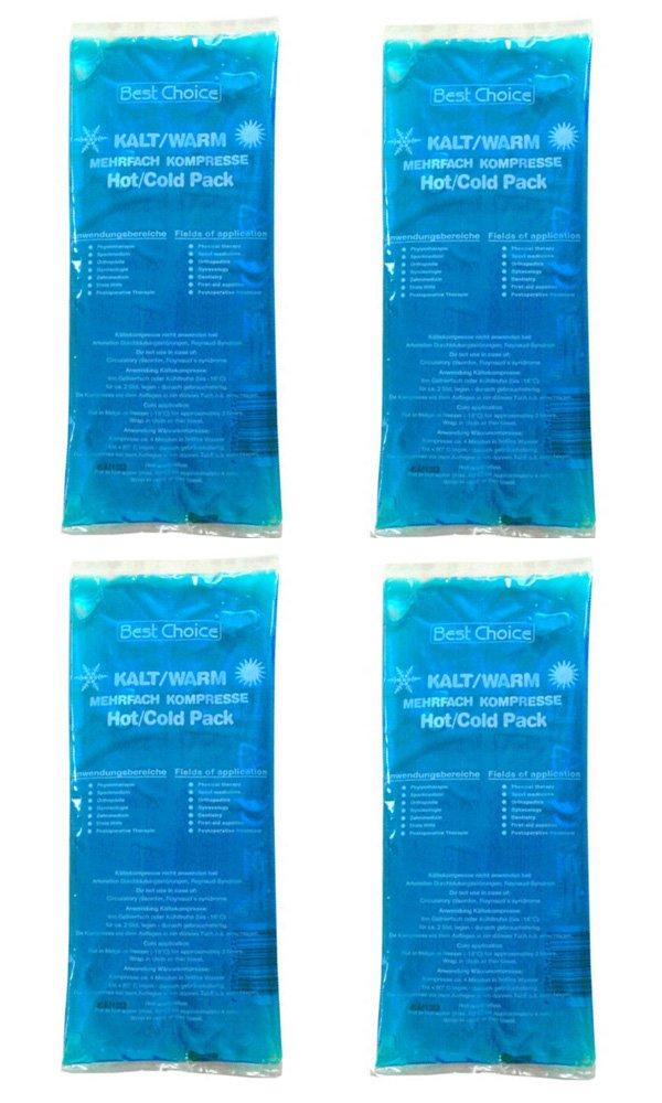 4x Gel Cooling Pads - Cold & Warm Compresses | 29x12 cm Heat Pad ...