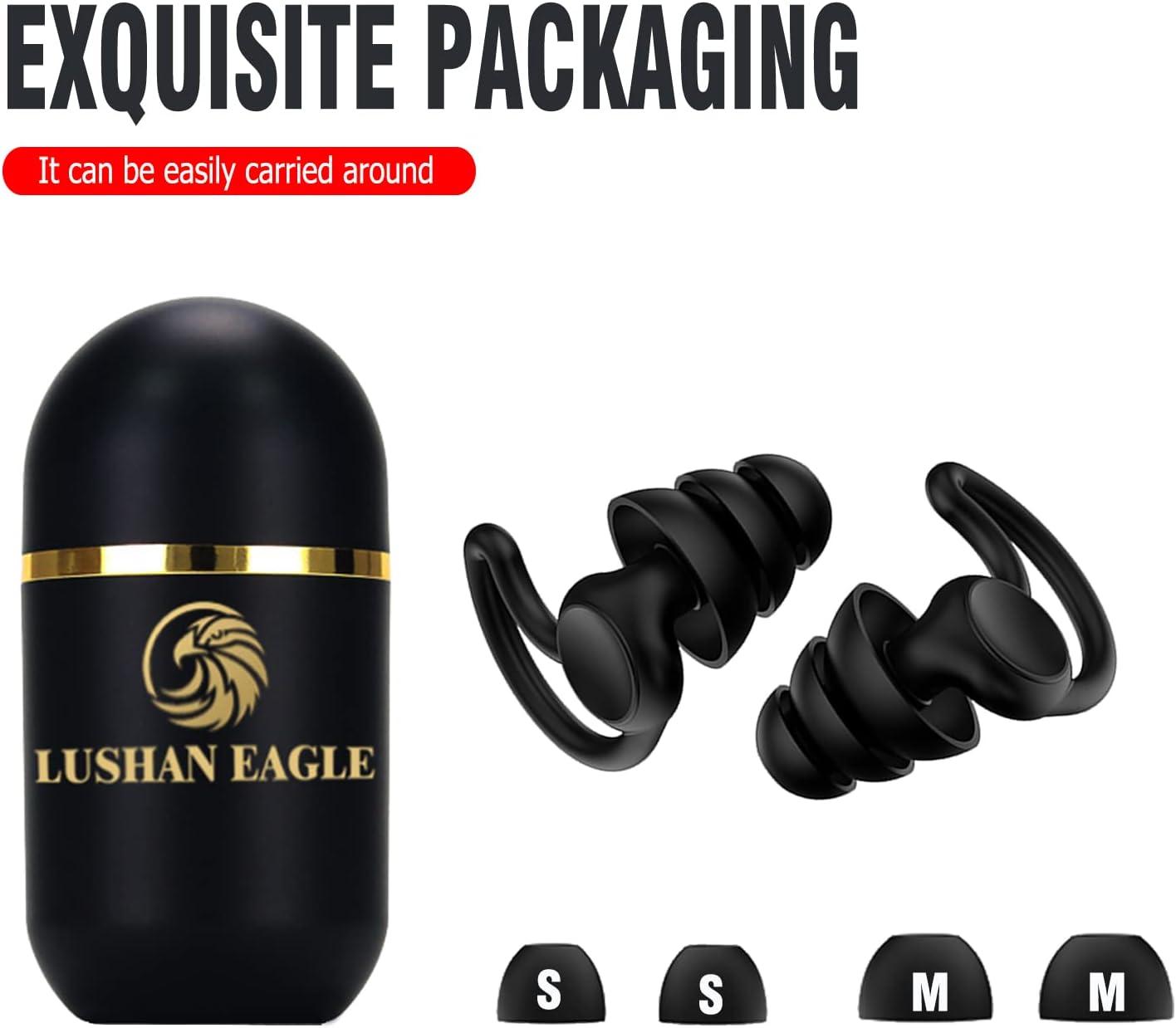 Reusable 3-Layer Sound-Proof Earplugs for Sleeping, Working, Concerts ...