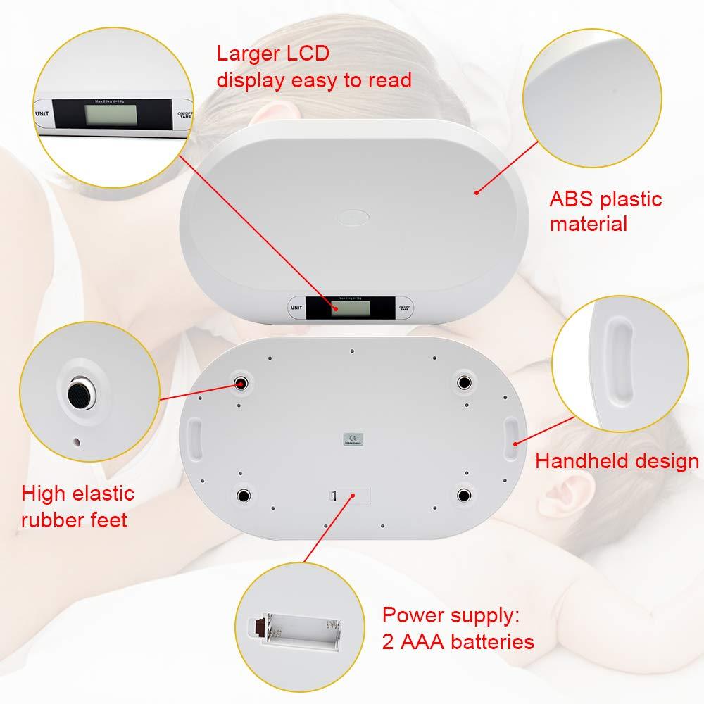 Flat Digital Baby Scale for Newborns - Accurate Breastfeeding Scale up ...