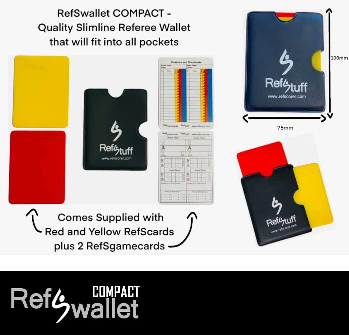 RefStuff RefScorer RefSwallet Compact Soccer Referee Wallet with Red ...