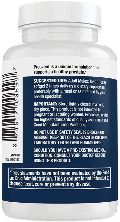 Prosvent Prostate Supplement for Men - Clinically Effective Beta ...