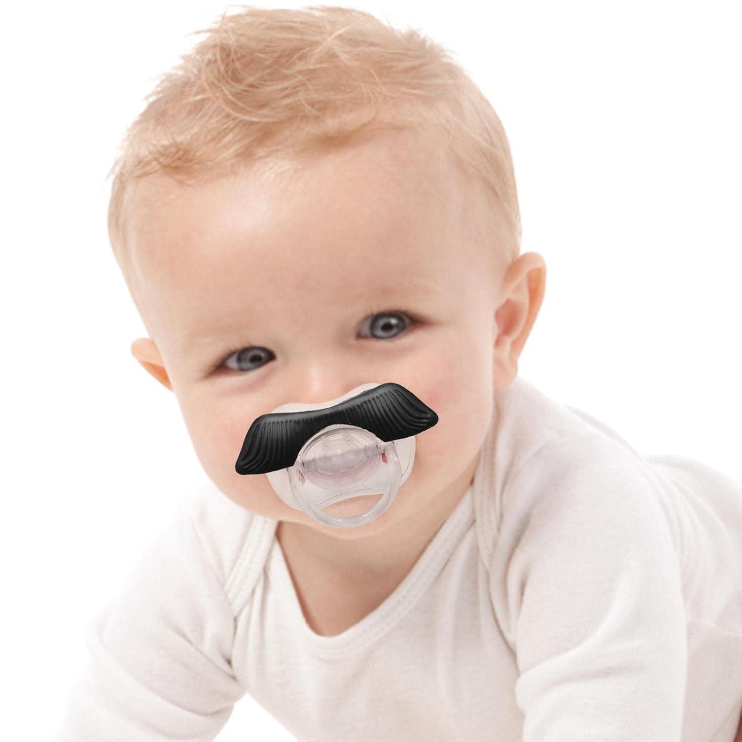 Funny Mustache Baby Pacifier Unique Sustainable Prank Pacifier for ...