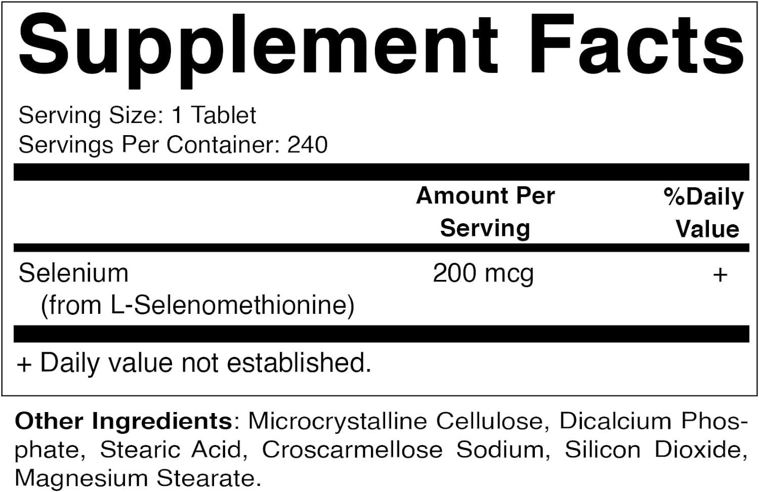 Vitamatic Yeast-Free Selenium 200mcg Selenomethionine Supplement | 250 ...