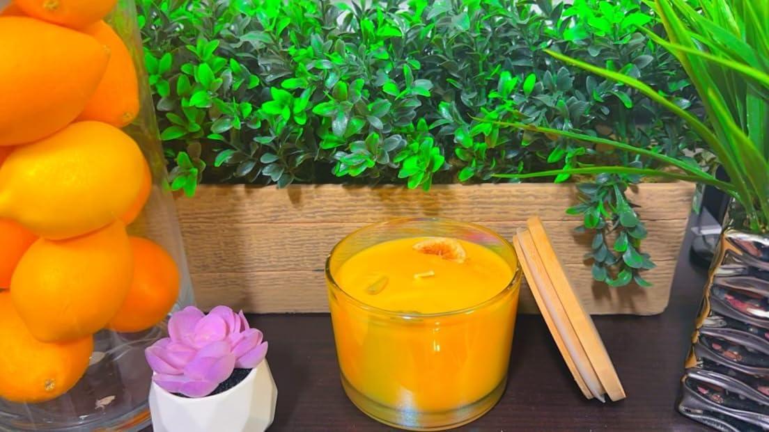 Repose Lemontine Candle 16 oz - Exotic Orange Scent for Home Fragrance ...